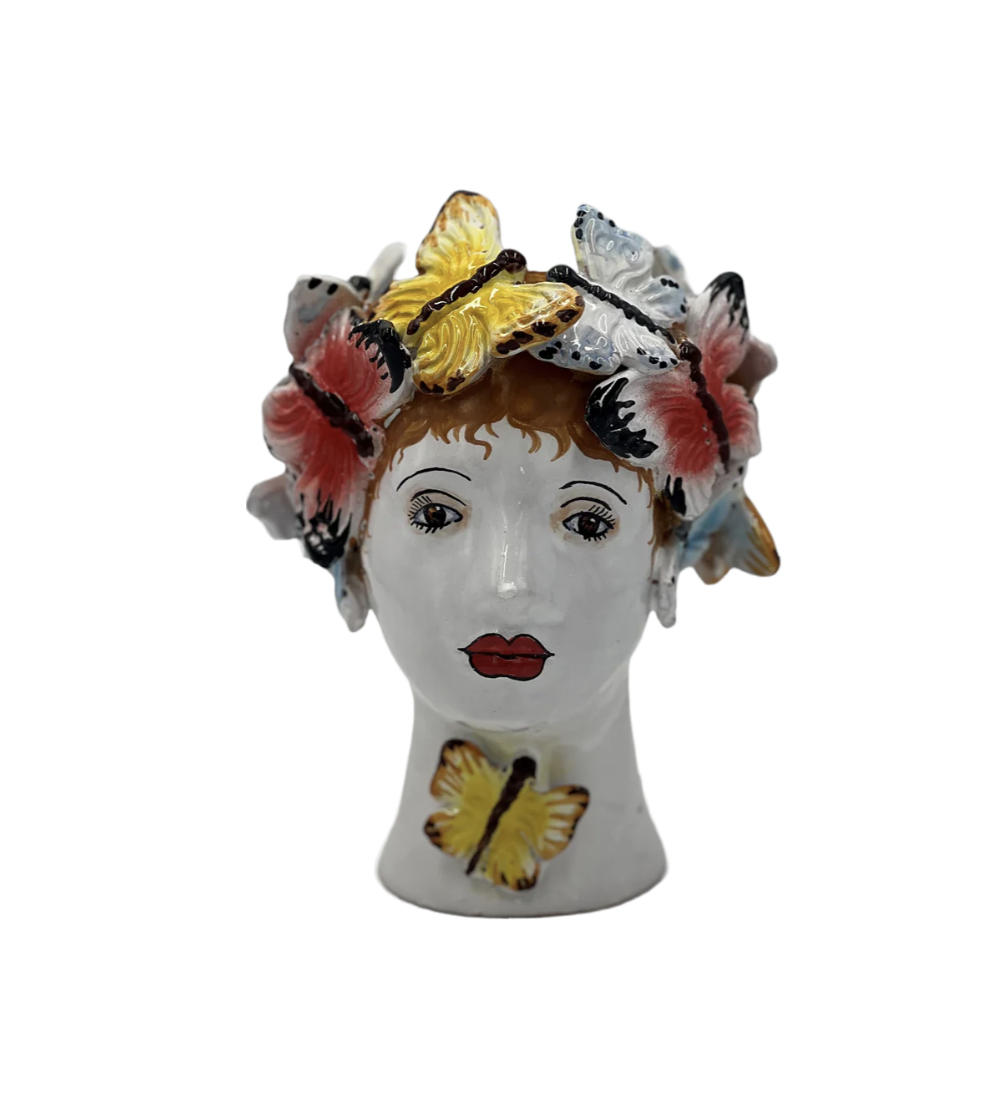 Butterflies - Small Ceramic Head Vase – Hiles Two