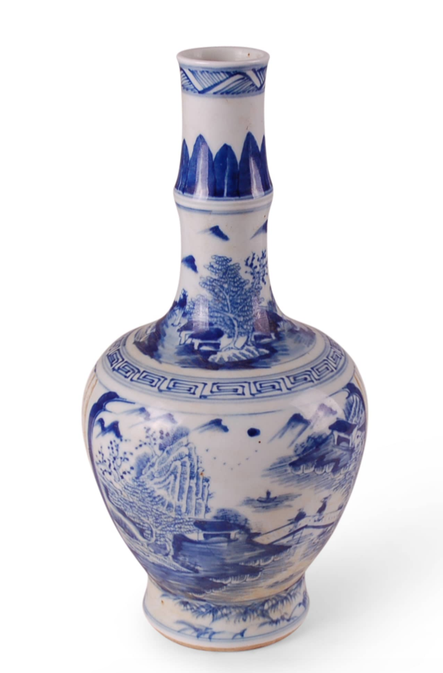 Blue & White Reproduction Vase – Hiles Two