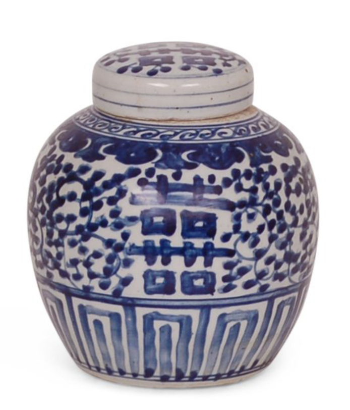 Blue & White Double Happiness Jar – Hiles Two