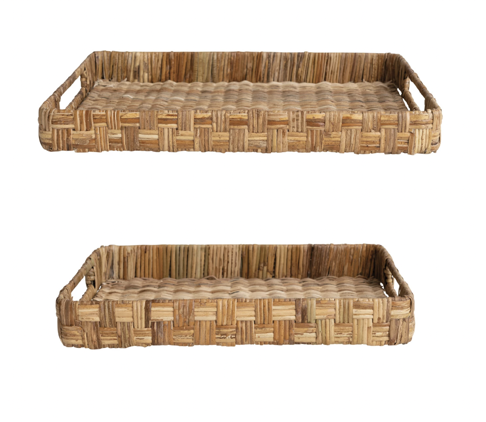 Hand Woven Tray with Handles – Hiles Two