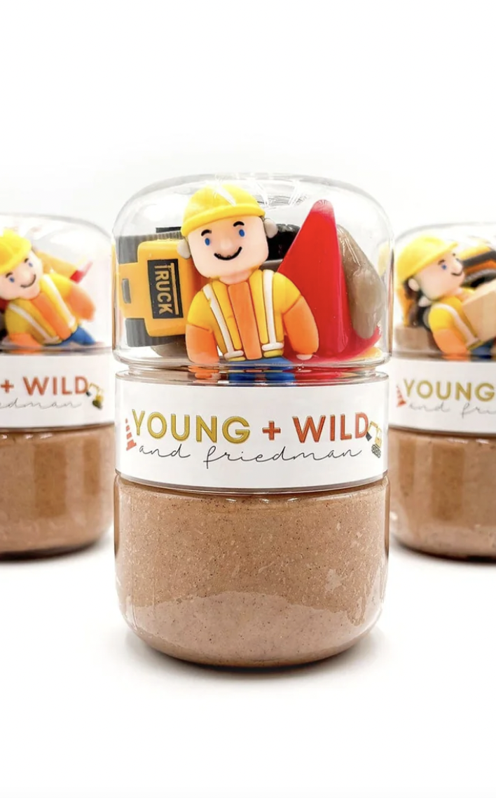 Construction Grab & Go Dough Jars – Hiles Two