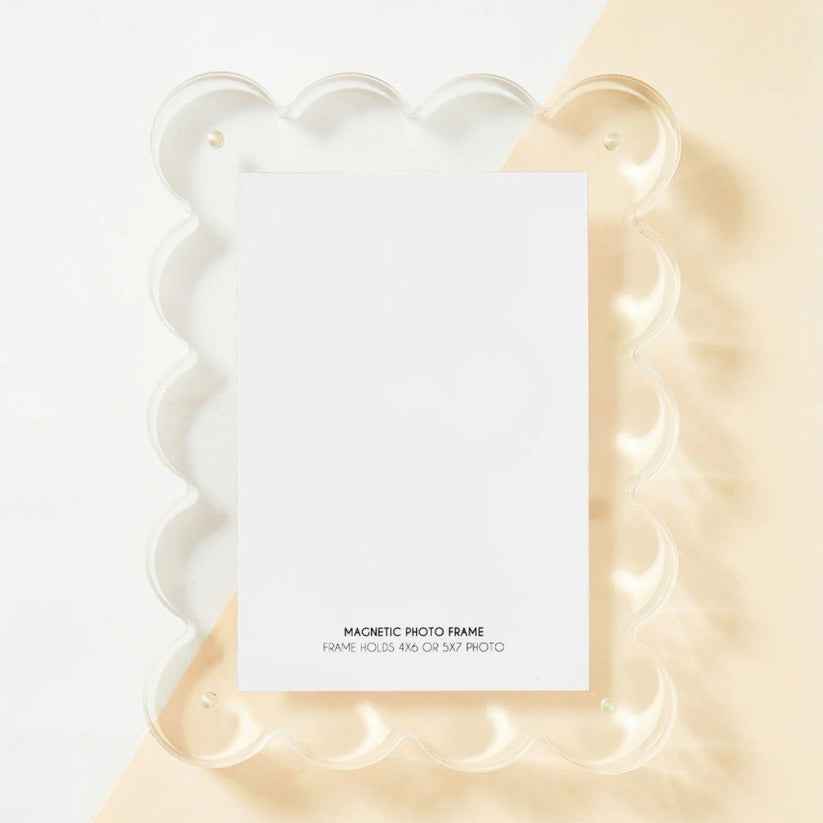 Clear Acrylic Scalloped Picture Frame – Hiles Two